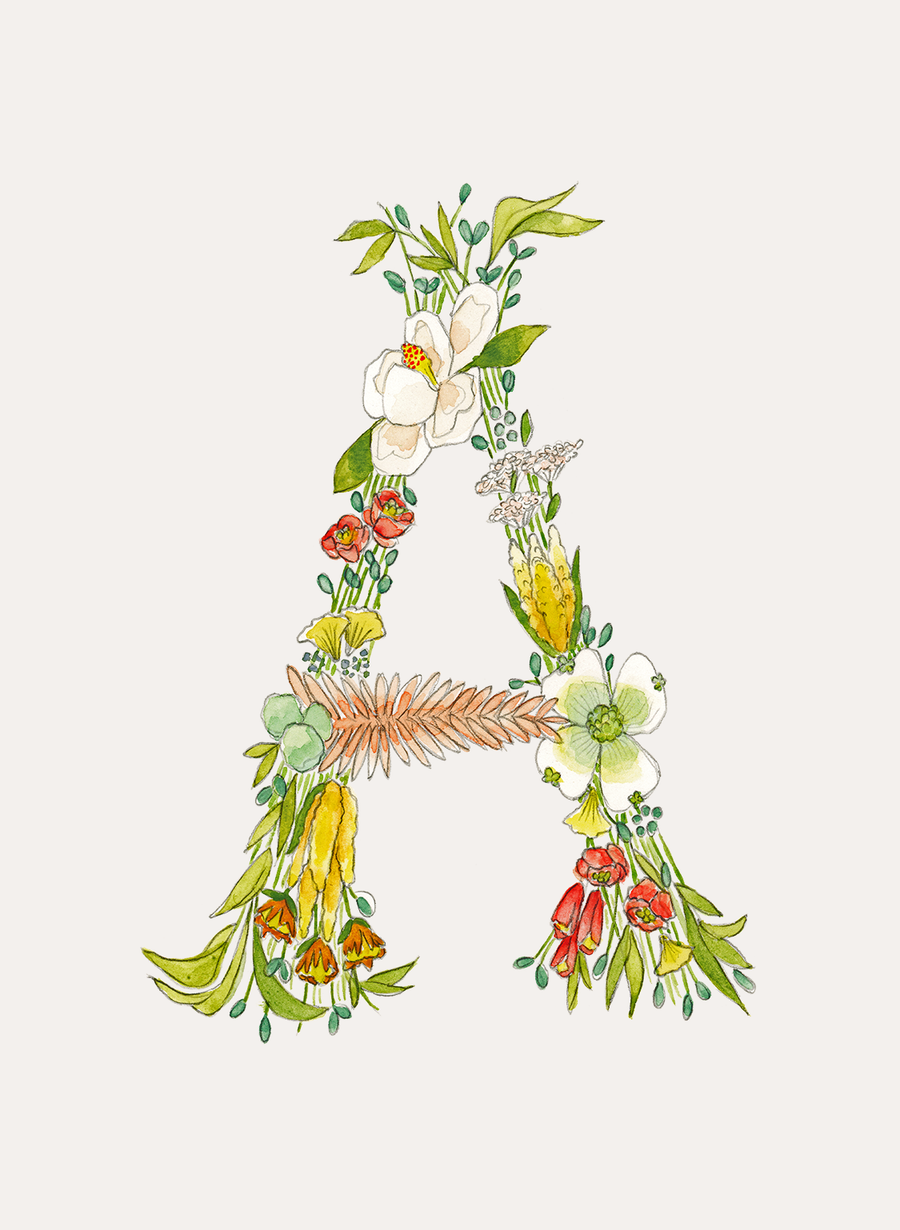 Monogram Art Print – Hattie Darling